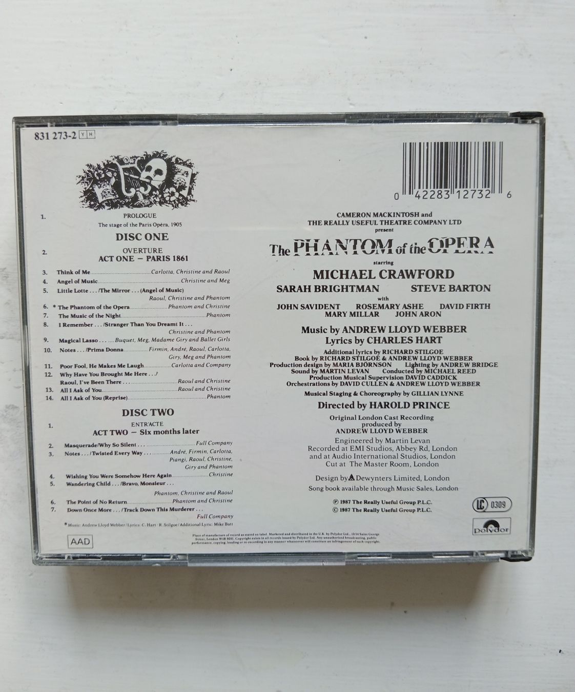 The Phantom of the Opera CD - Original London Cast (Gebraucht) in ...