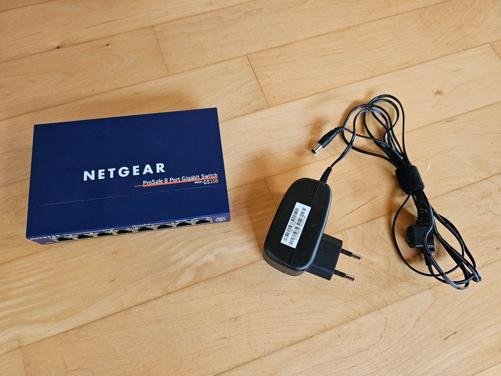 Netgear ProSafe 8-Port Gigabit Switch GS108 | Kaufen auf Ricardo