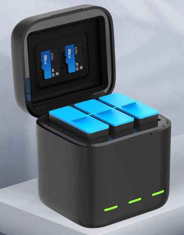 Ladegerät für 3 GoPro Akku (GoPro 9-11) | Kaufen auf Ricardo Ladegerät für 3 GoPro Akku (GoPro 9-11) | Kaufen auf Ricardo