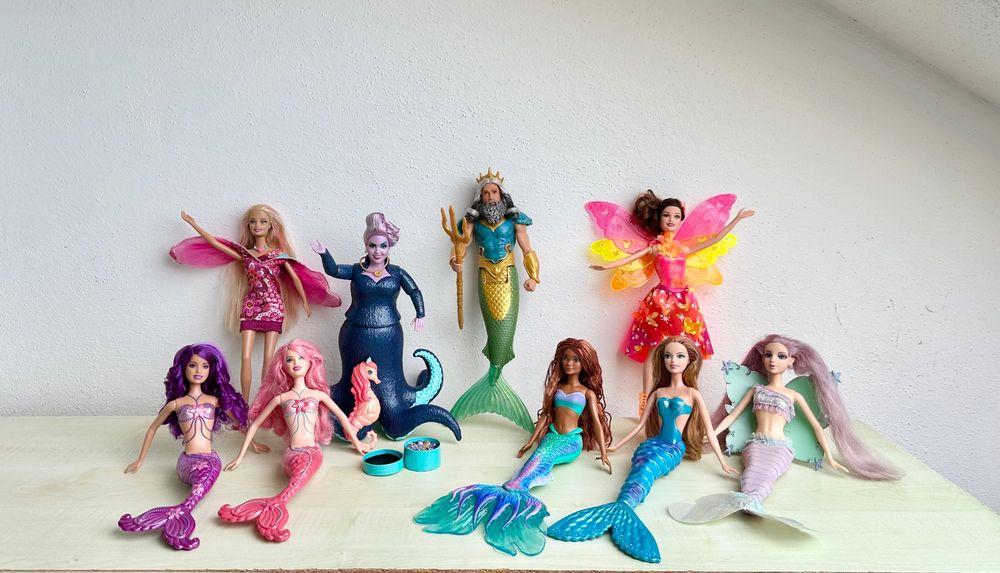 Barbie Meerjungfrau Welt mit Ariel, König Triton etc. (Neu (gemäss ...