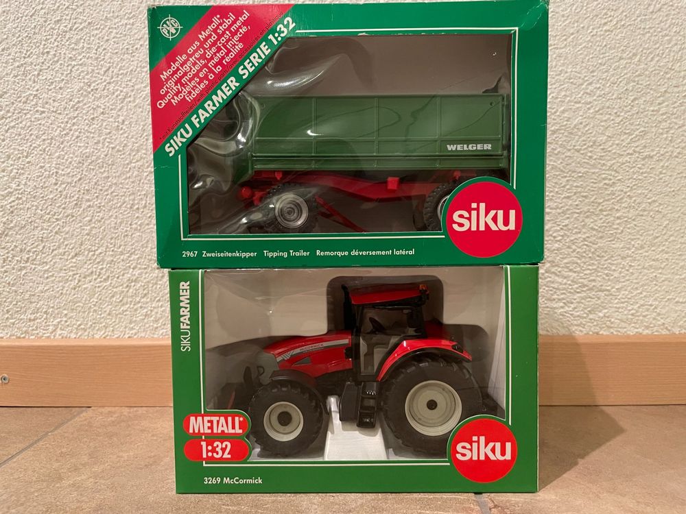 SIKU McCormick TTX 210 mit Welger Kipper (Neu und originalverpackt) in ...