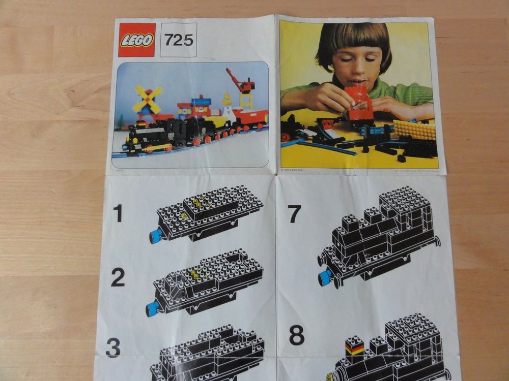 LEGO nostalgie 12 Volt Bahn Bauanleitung 725 (Gebraucht) in zürich für ...