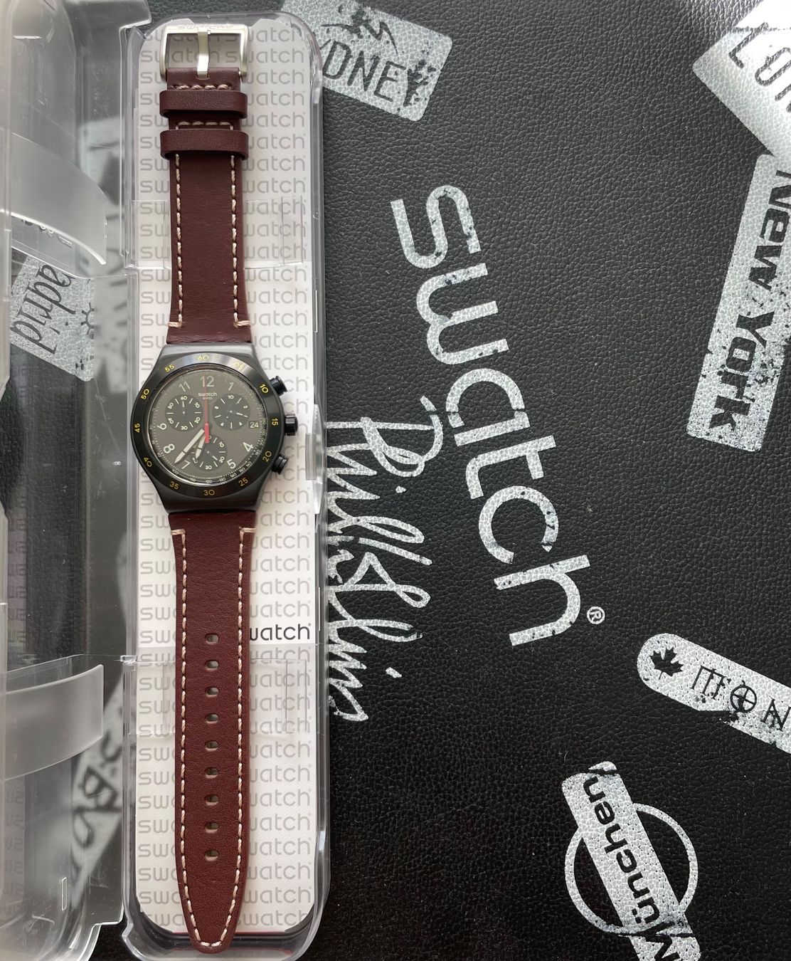 Swatch Uhr Irony New Chrono Vidi YVB410 (Neu und originalverpackt) in ...