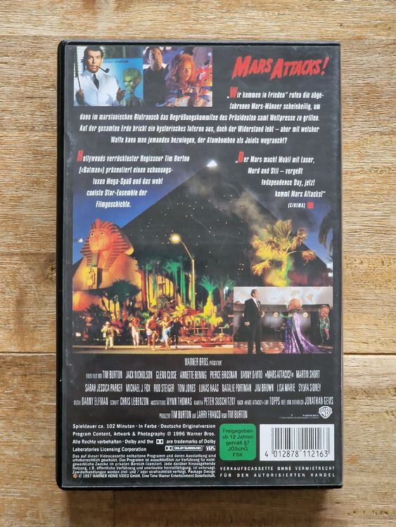 Mars Attacks! VHS von Tim Burton (Gebraucht) in Güttingen für CHF 10 – mit Lieferung auf Ricardo ...