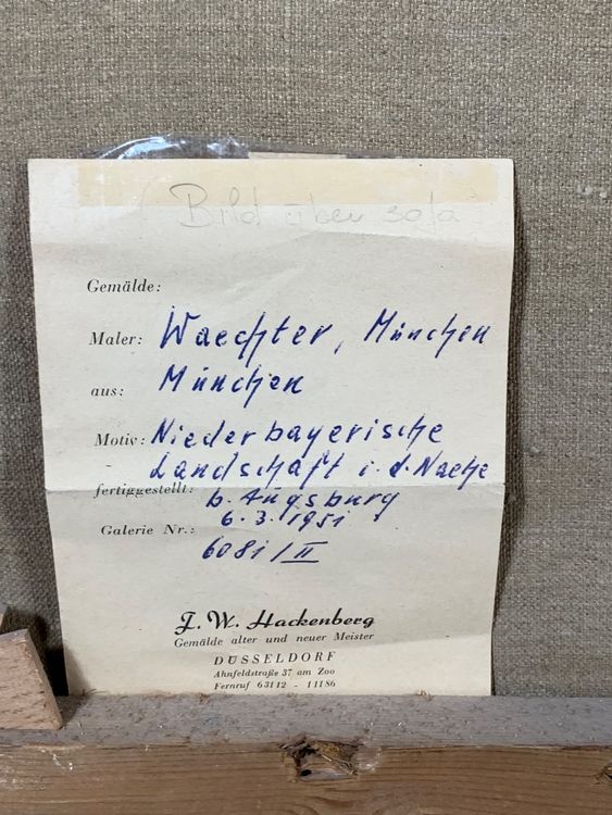 Wächter München Antikes Landschaft Gemälde | Kaufen auf Ricardo