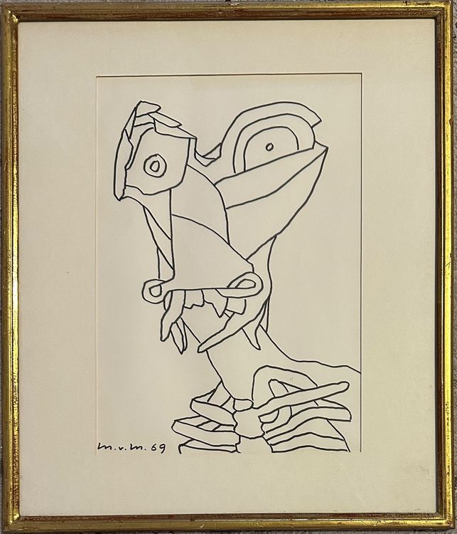 Max von Moos (1903-1979) Filzstift Zeichnung | Kaufen auf Ricardo