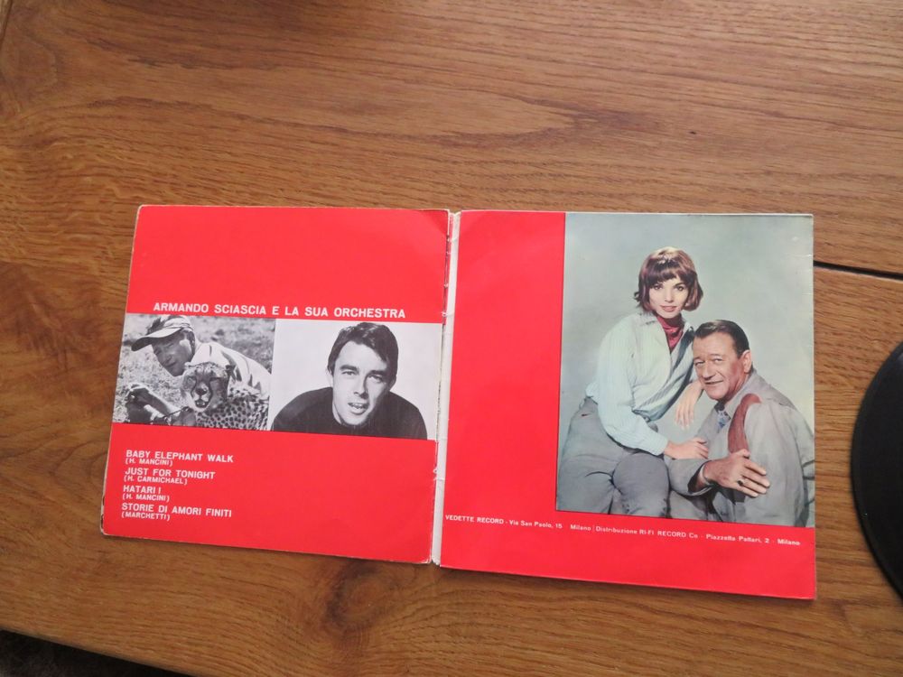 Original Vinyl Single Hatari! John Wayne ARMANDO SCIASCIA (Gebraucht ...