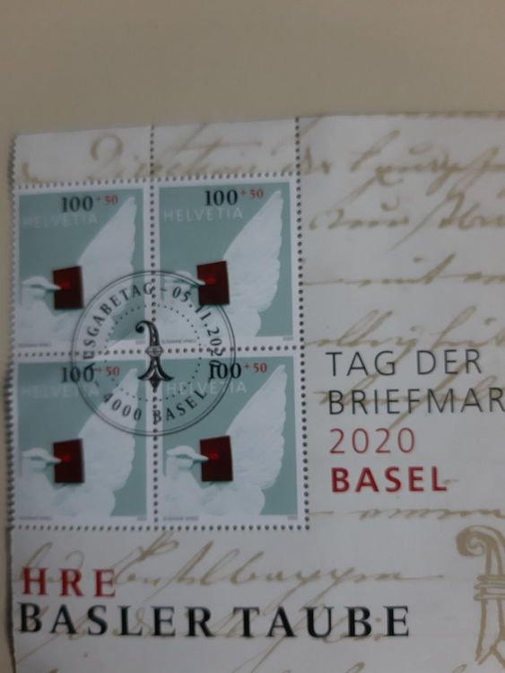 4er Bl. "Tag der Briefmarke" 2020 Basel (Neu (gemäss Beschreibung)) in Spreitenbach für CHF 3 ...