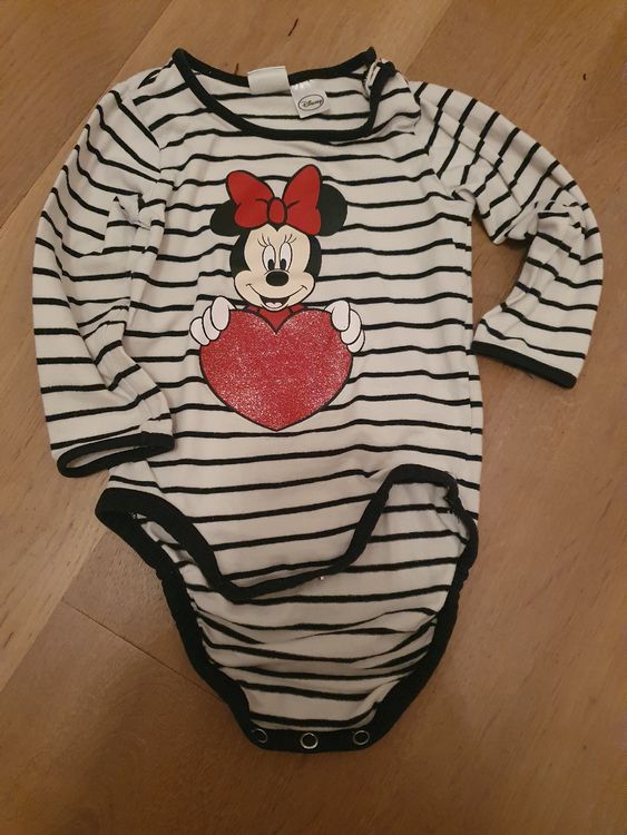 Langarm Body Disney Minnie Grösse 68 gestreift glitzer H&M | Kaufen auf ...
