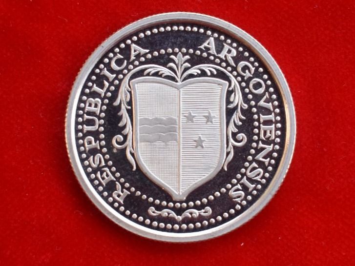 Silber Medaille schöne Schweiz mit Aargau Wappen (Gebraucht) in Bettingen für CHF 15 – mit ...