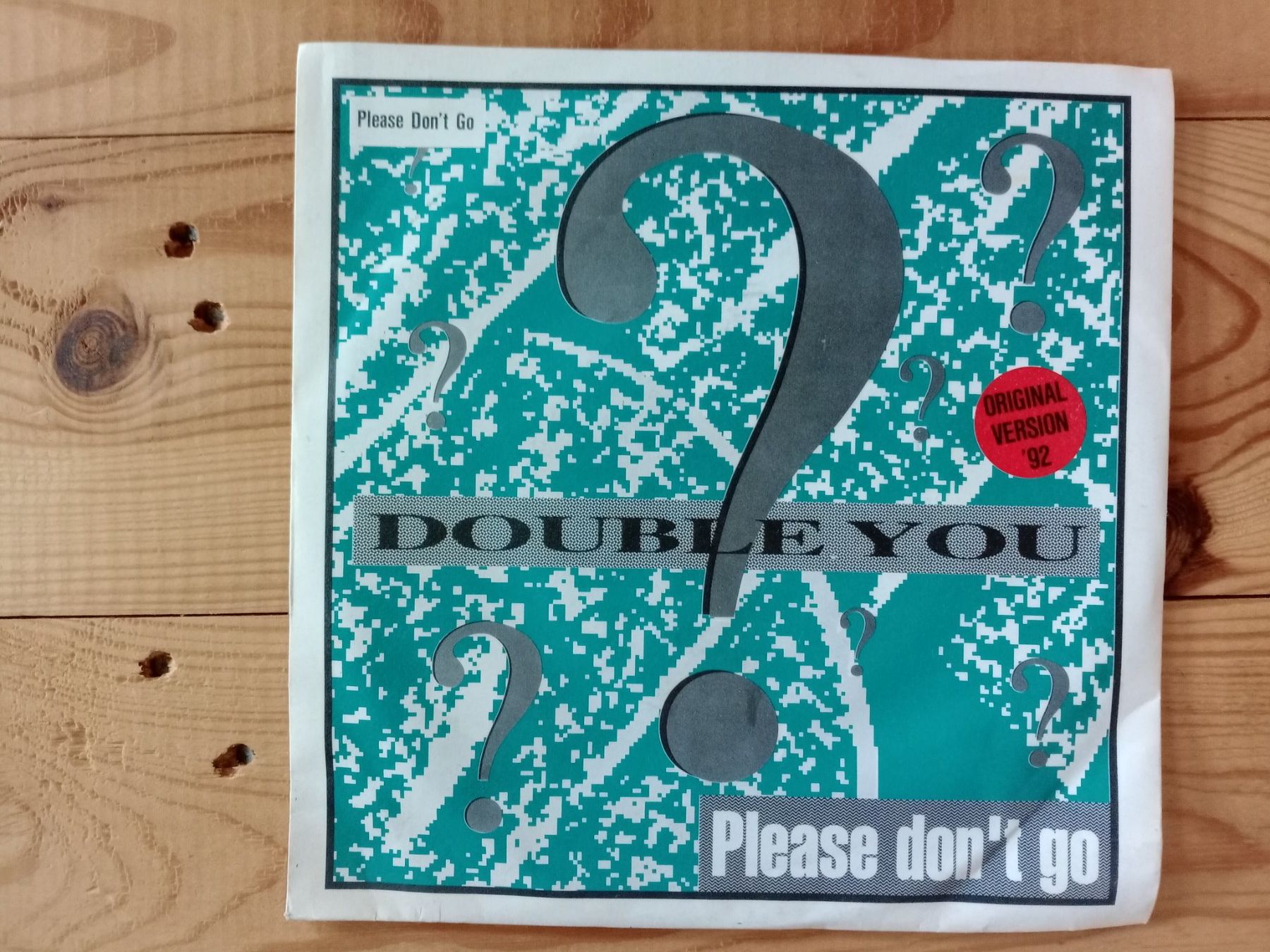 Double You - Please Don't Go (Original Version '92) (Gebraucht) in ...