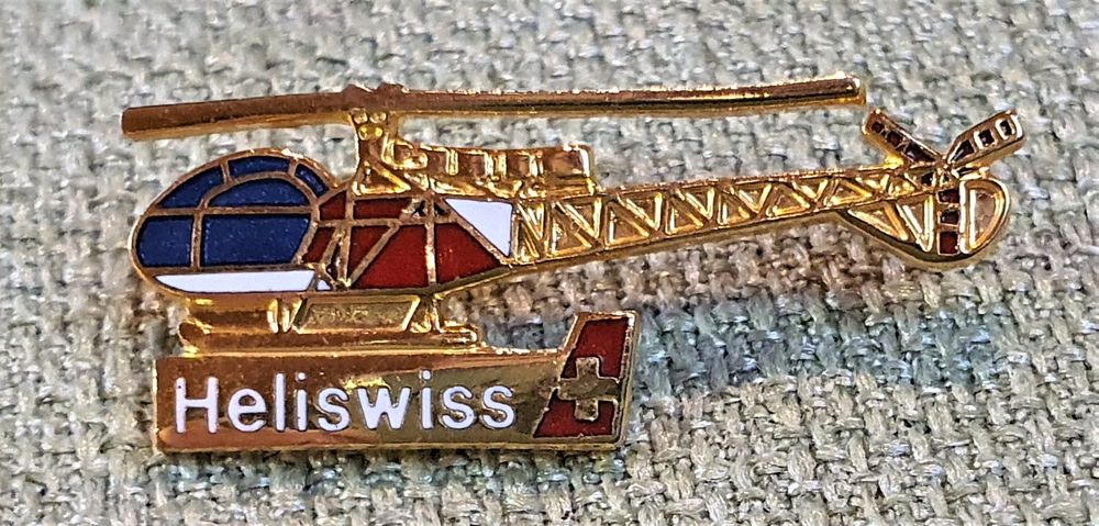 I519B - Pin Der Heli Helikopter von Heliswiss / OHNE Schrift (Gebraucht ...