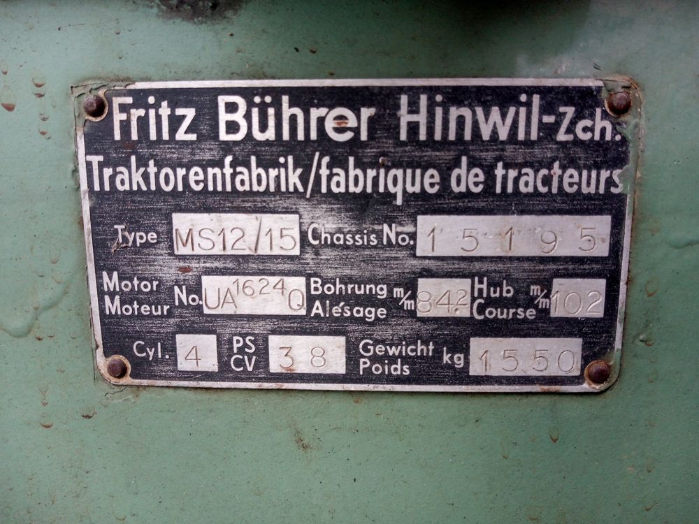 Bührer MS 12/15 Standard. (Gebraucht) in Lenggenwil für CHF 1510 – nur ...