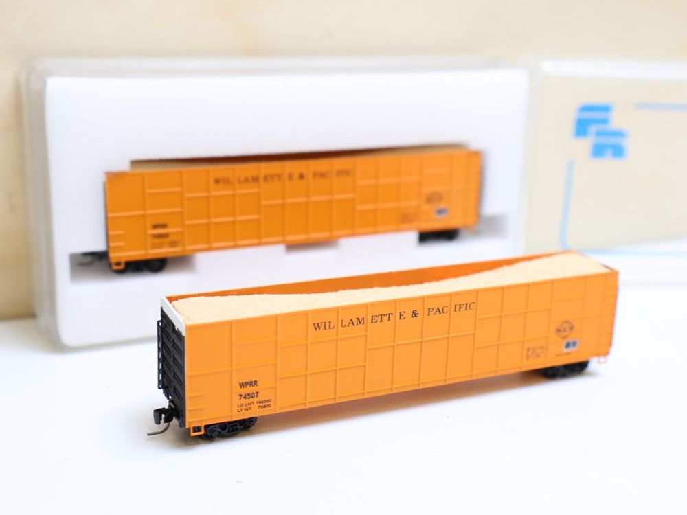 Freudenreich 2 x grosse US Wagen Woodchip Spur Z - Rarität (Gebraucht ...
