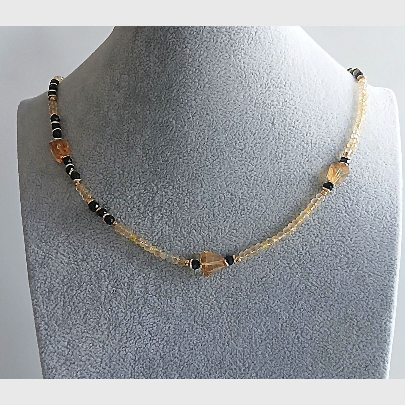 Citrin - Halskette oder Armband - 2in1 - Spinell - Unikat (Neu (gemäss ...