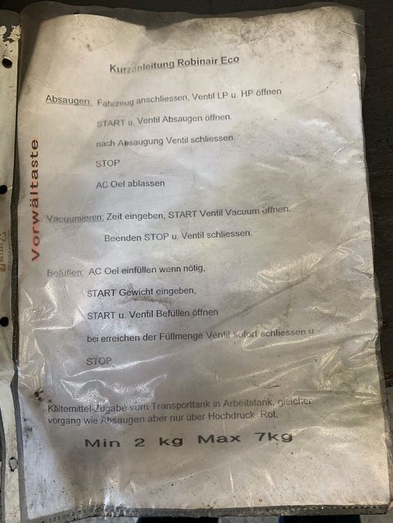 Klimaservicegerät Robinair AC 350 (Gebraucht) in Oftringen für CHF 405 ...