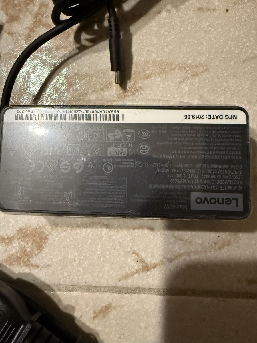 Lenovo 65W AC Adapter - Genuine & Tested - Fast Charge! (Neu (gemäss ...