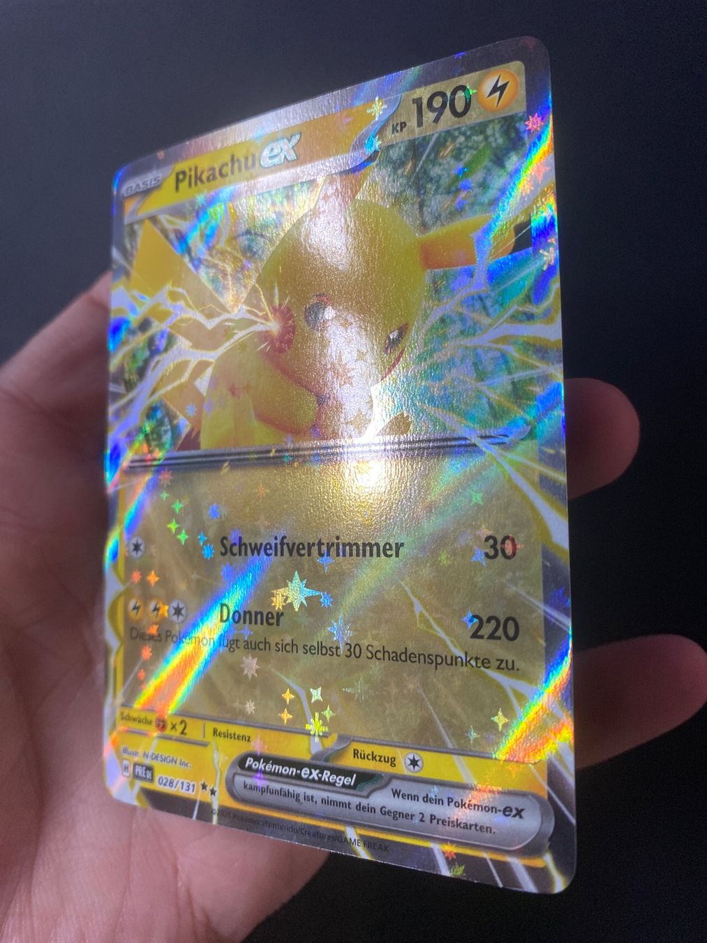 Pikachu ex 28 - Double Rare - Prismatic Evolutions - DE (Neu (gemäss ...