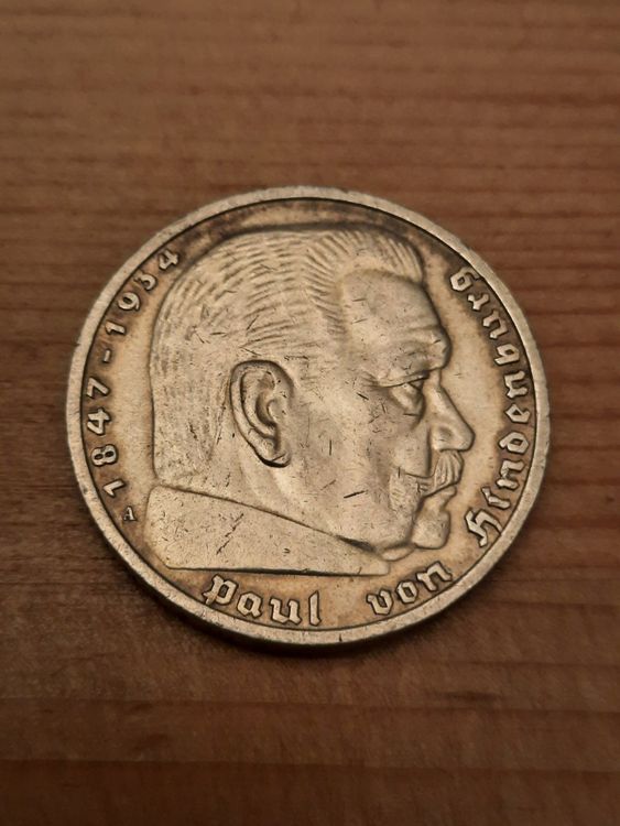Deutsches Reich 5 RM 1935 A Silber Zustand gem. Bilder (Gebraucht) in Oberuzwil für CHF 9 – mit ...