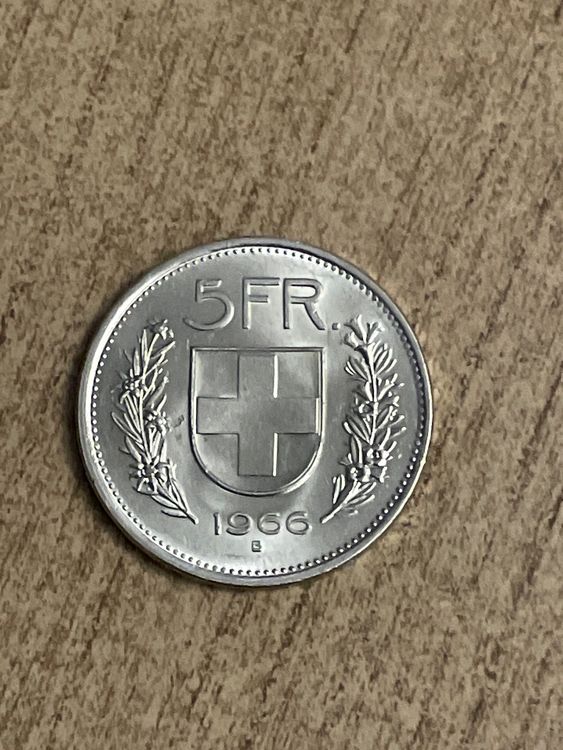 5 Franken Schweiz 1966 Silber | Kaufen auf Ricardo