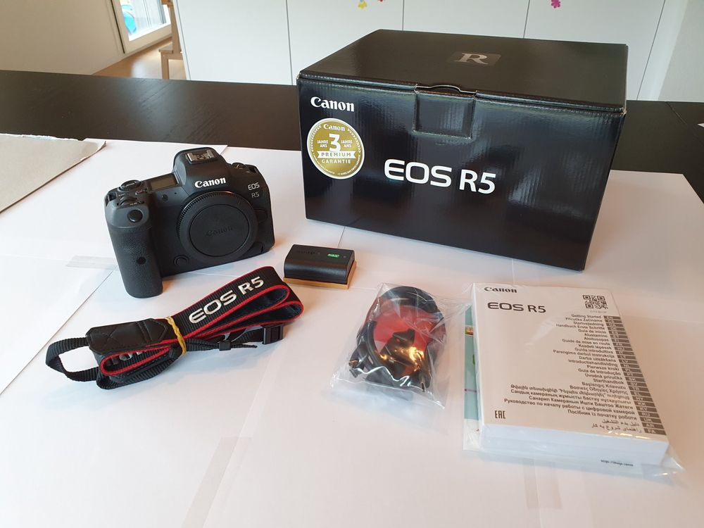 EOS Canon R5 body inkl. 2x 128 Gb CFexpress EF-EOS R Adapter | Kaufen ...