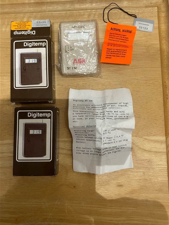 Digitalthermometer Digitemp, neuwertig, OVP (Neu und originalverpackt ...