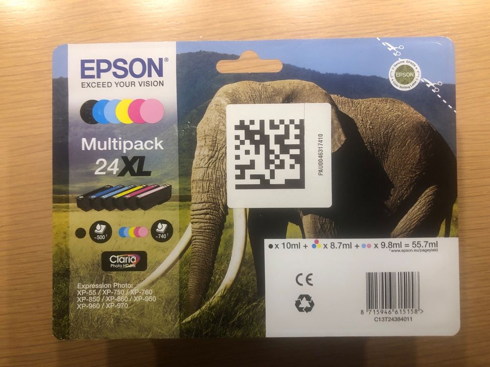 Cartouches Epson Multipack 24xl Elephant | Kaufen auf Ricardo