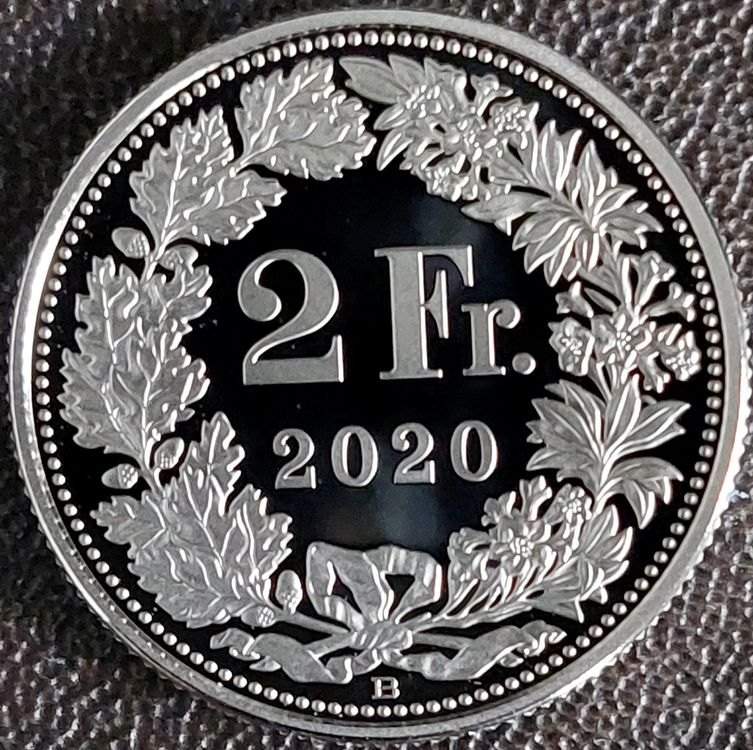 2 Franken 2020 pp / aus Münzsatz / in einer Münzkapsel (Neu (gemäss Beschreibung)) in Arch für ...