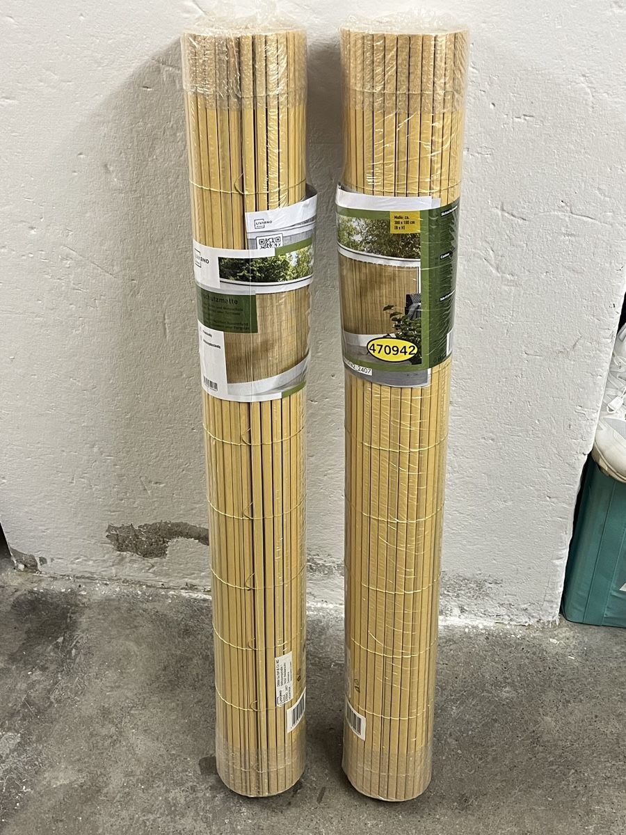 Livarno Home Bamboo Screen, 300 x 100cm, Garden Privacy (Neu und ...