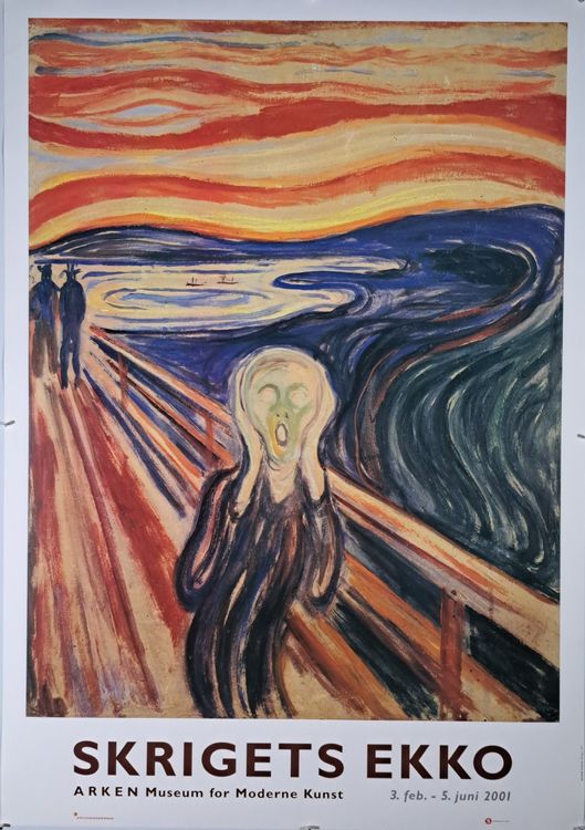Poster - Plakat - Der Schrei - Skrigets Ekko - Arken 2001 (Neu (gemäss Beschreibung)) in Zwingen ...
