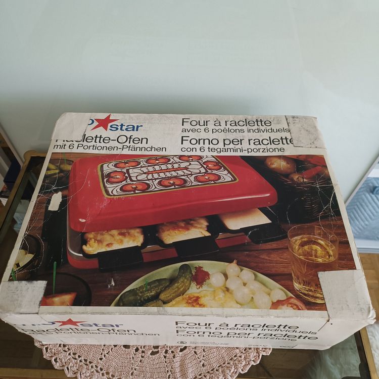 Retro Raclette-Ofen 6 Personen, Rot 70er Jahre Look! | Kaufen auf Ricardo