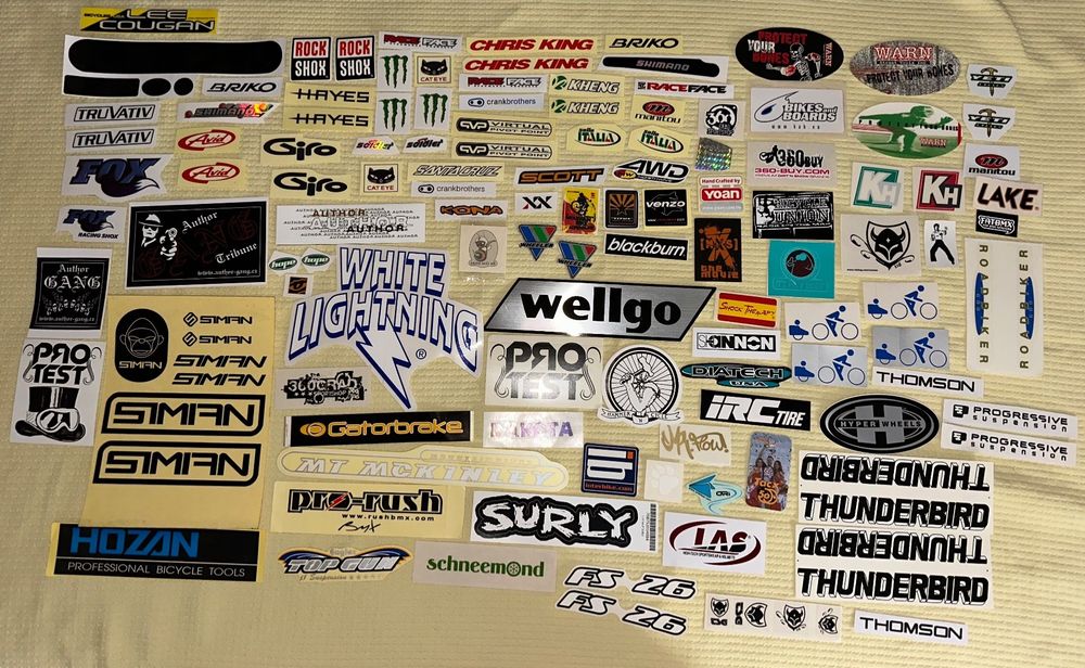 VELO BIKE MTB BMX AUFKLEBER | STICKER *SET ca. 131 Stk | Kaufen auf Ricardo