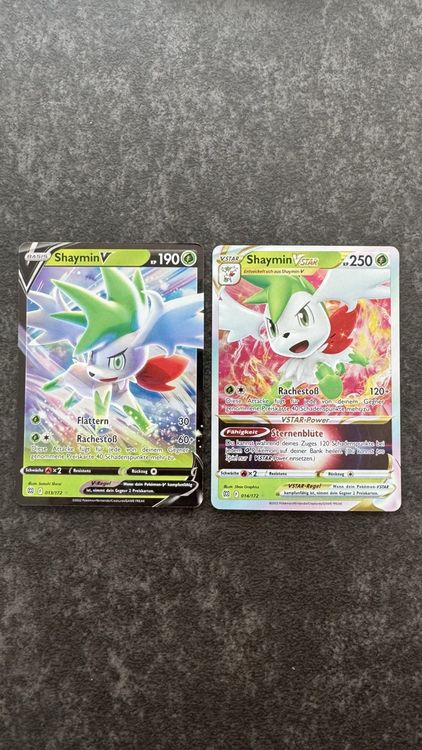 Shaymin V und VSTAR Pokémon Karten - Top Zustand!🤩😊🎉 (Neu (gemäss ...