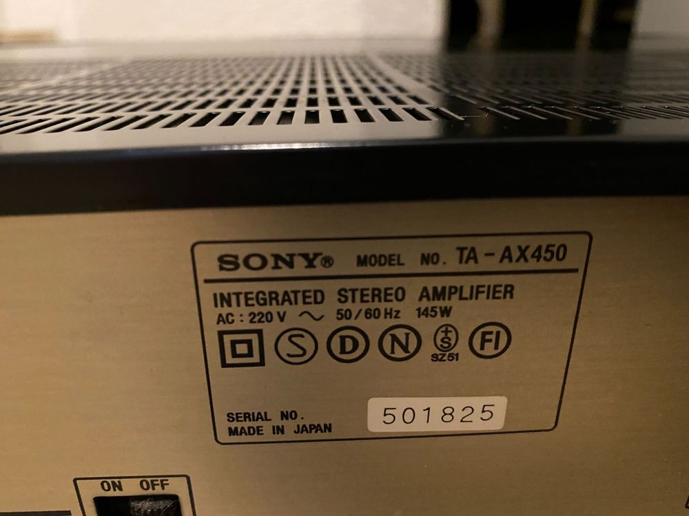 Sony TA - ax 450 (Gebraucht) in Oberriet SG für CHF 29 – mit Lieferung ...