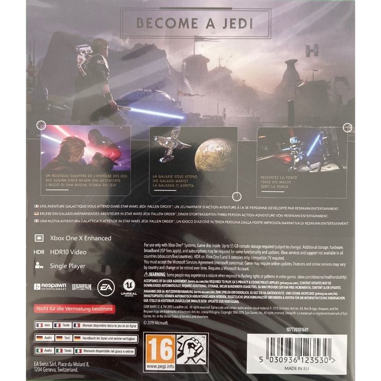 Star Wars Jedi Fallen Order - Microsoft XBox ONE Neu Sealed | Kaufen ...