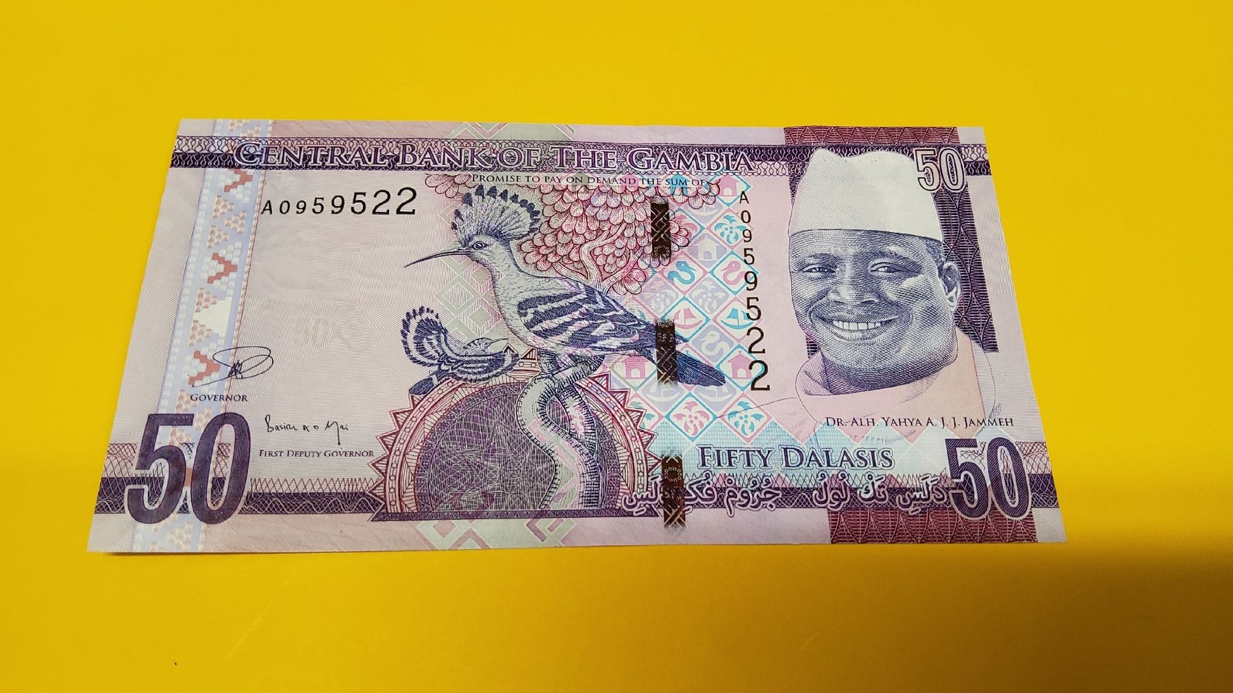 Original 50 Dalasis Banknote Gambia, Top Zustand! (Neu und ...