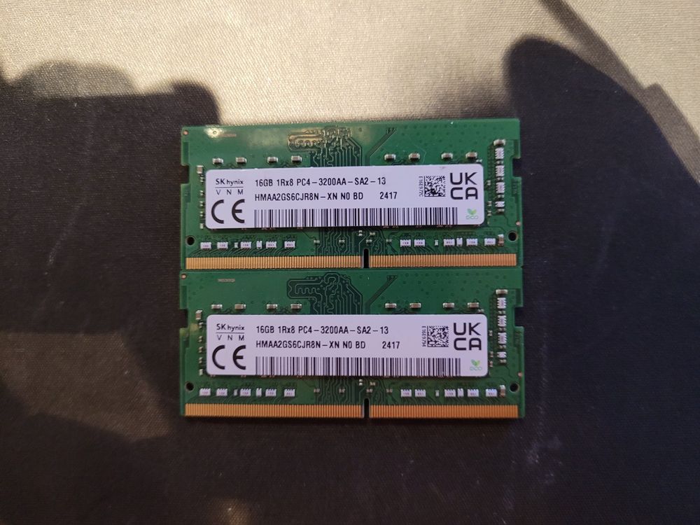 SK Hynix 32GB (2x16) PC4 3200MHZ Ram (Gebraucht) in Unterengstringen für CHF 38 – mit Lieferung ...