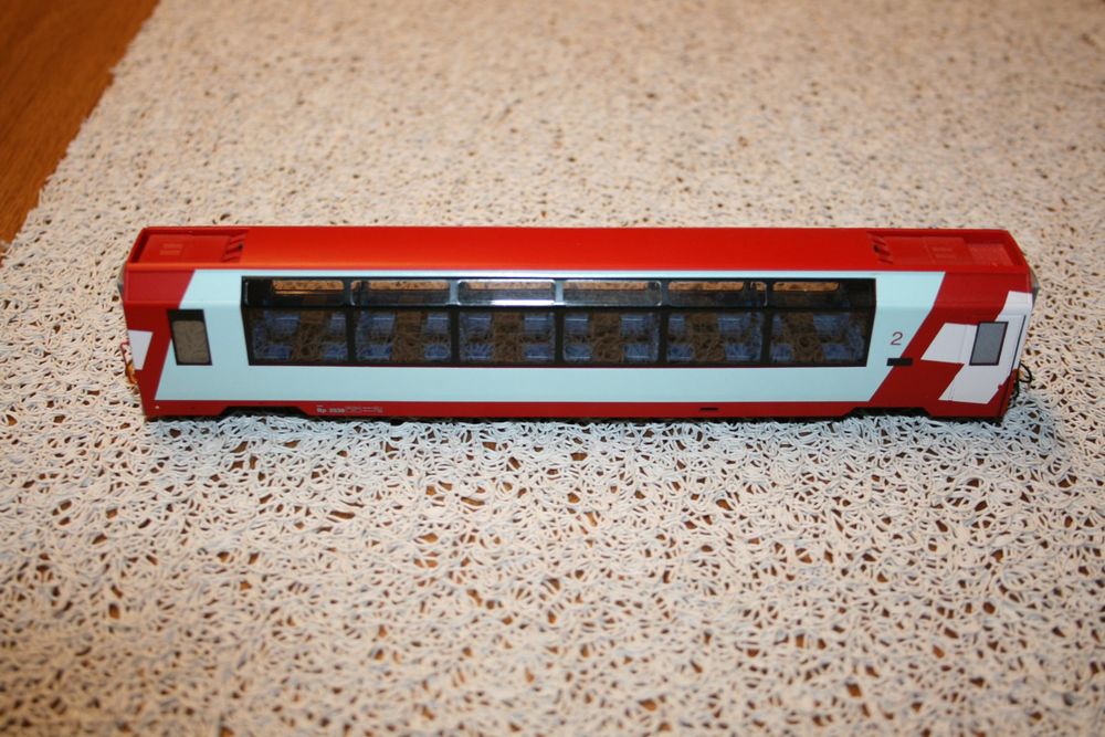 Bemo 3289 128 RhB Glacier Express Bp 2538 Panoramawagen (Gebraucht) in Bavois für CHF 75 – mit ...