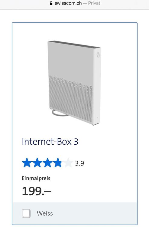 Swisscom Router 3 Mit neusten Wi-Fi 6 (Gebraucht) in Richterswil für ...