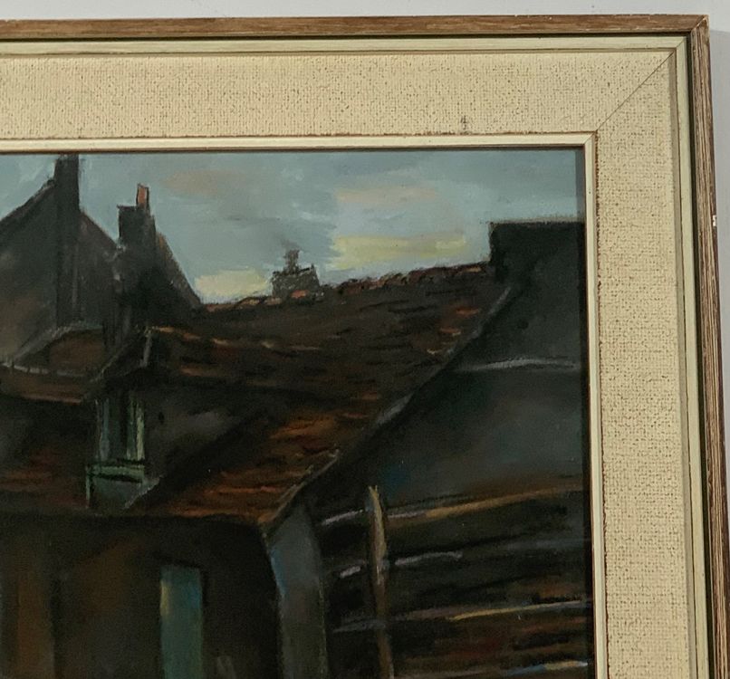 Octave Matthey (1888-1969) Pastell Strassenszene Paris | Kaufen auf Ricardo