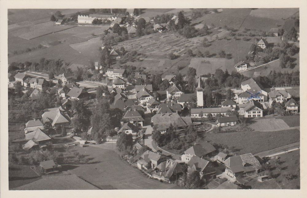 Eriswil BE - Dorfkern / Fliegeraufnahme um 1960 | Kaufen auf Ricardo