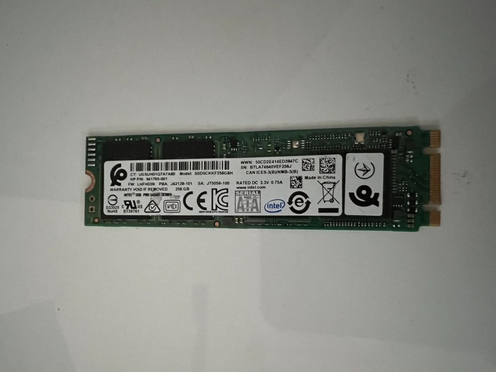 M2 SSD INTEL 256 GB (Gebraucht) in St. Gallen für CHF 22 – mit ...