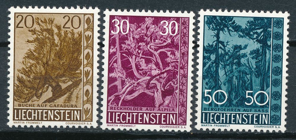 Liechtenstein 345 - 347 ** (Neu (gemäss Beschreibung)) in Bonau für CHF 1 – mit Lieferung auf ...
