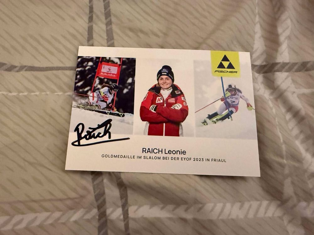 Signierte Autogrammkarte Leonie Raich EYOF 2023 (Gebraucht) in ...