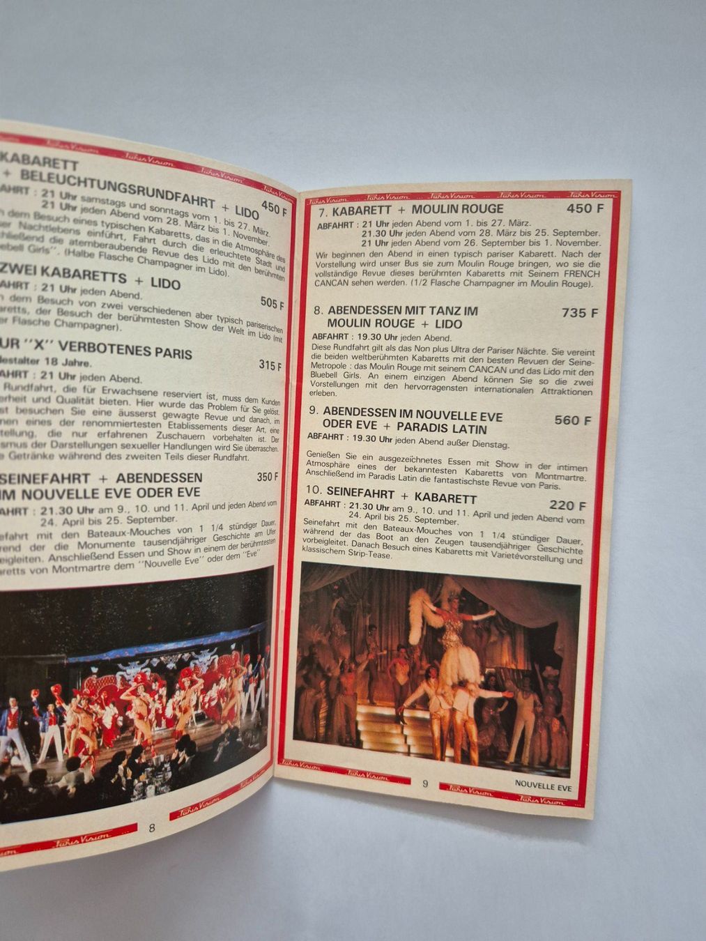 Paris Vision Prospekt 1982, Rarität für Sammler Top! (Gebraucht) in ...