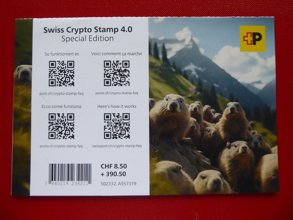 Swiss Crypto Stamp 4.0 Special Edition ID: 4 (Neu und originalverpackt) in Rothrist für CHF 350 ...