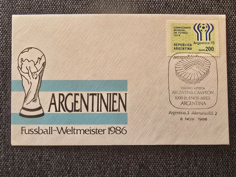 ARG Briefumschlag Fussball WM 1986 | Kaufen auf Ricardo