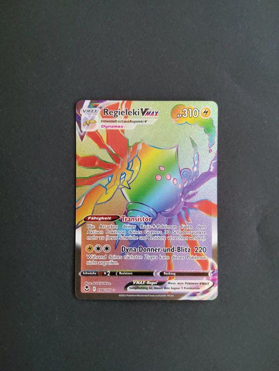 Pokemon karte Regileki Vmax Rainbow | Kaufen auf Ricardo