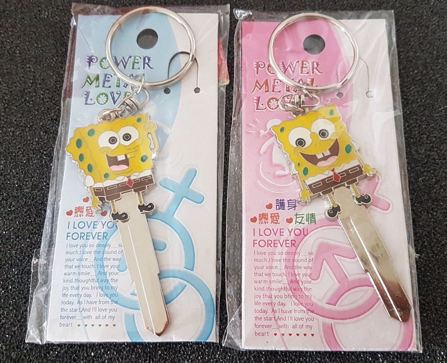 Spongebob Bob l'éponge : couple key ring (Neu und originalverpackt) in ...