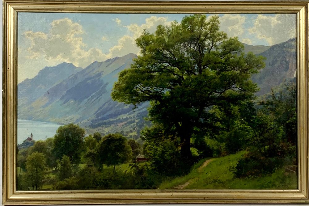 Wilhelm Bernhard Benteli (1839-1924) Gemälde -Brienzer (Gebraucht) in ...